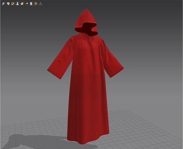 cloak with hood marvellous designer 3D model rigged | CGTrader