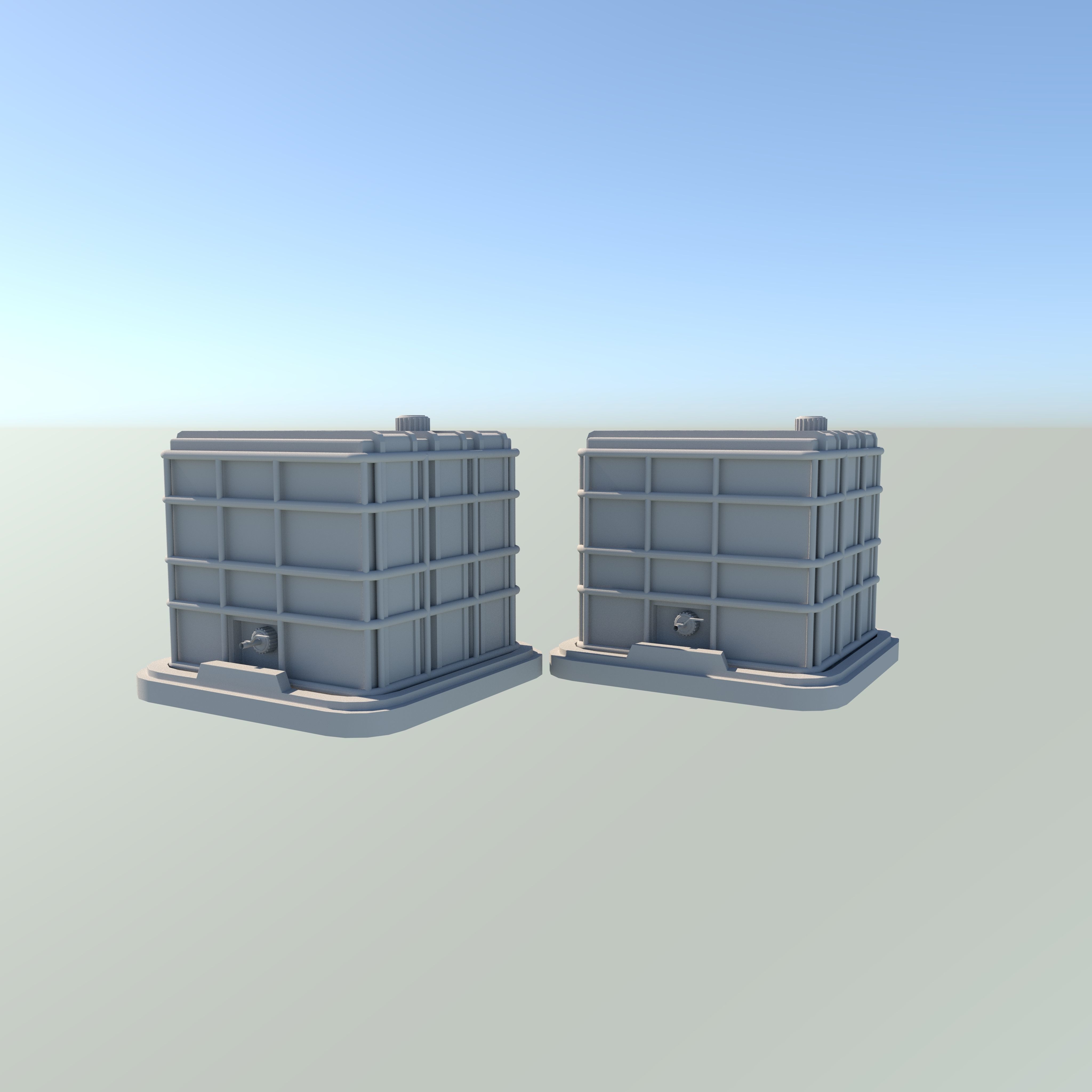 3D model water tank VR / AR / low-poly | CGTrader