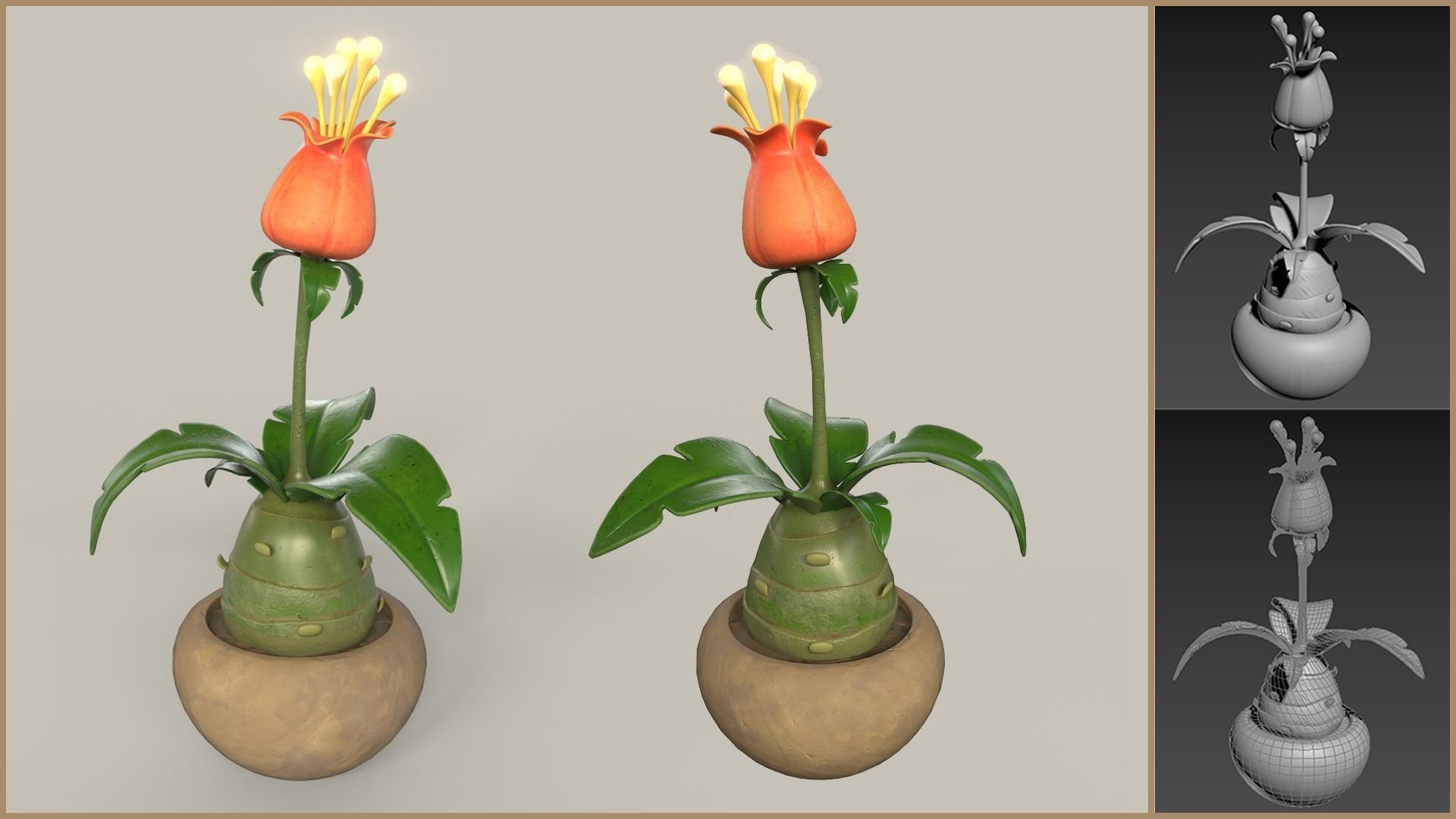 3D model Stylized Fantasy Plant VR / AR / low-poly | CGTrader