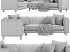 Fluted Isla Sofa By Sofology 3D model | CGTrader
