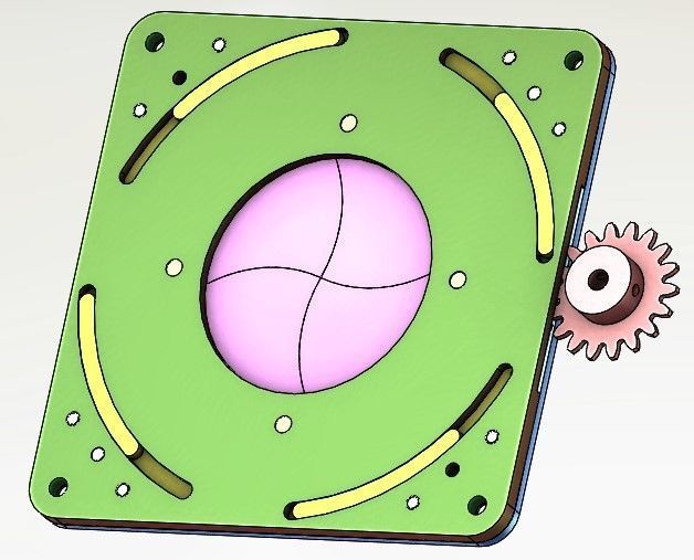 D70T8B4TY2 Motorized Manually open close shutter CNC machining 3D model ...