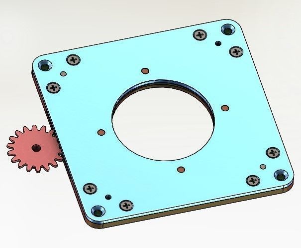 D70T8B4TY2 Motorized Manually open close shutter CNC machining 3D model ...