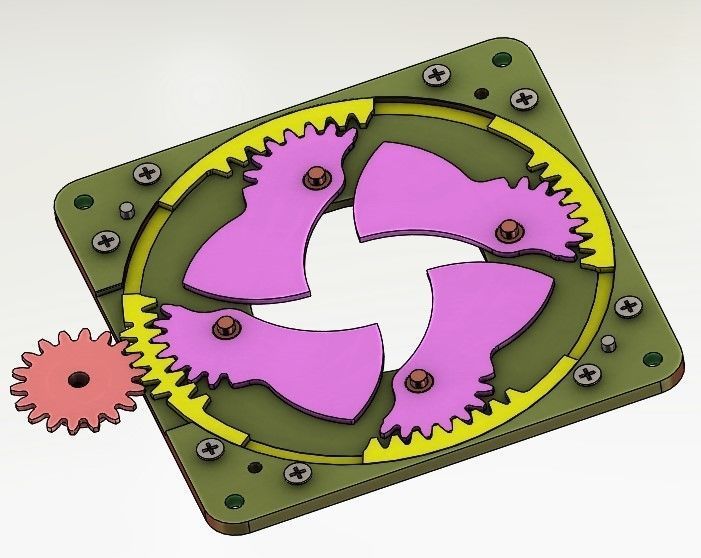 D70T8B4TY2 Motorized Manually open close shutter CNC machining 3D model ...