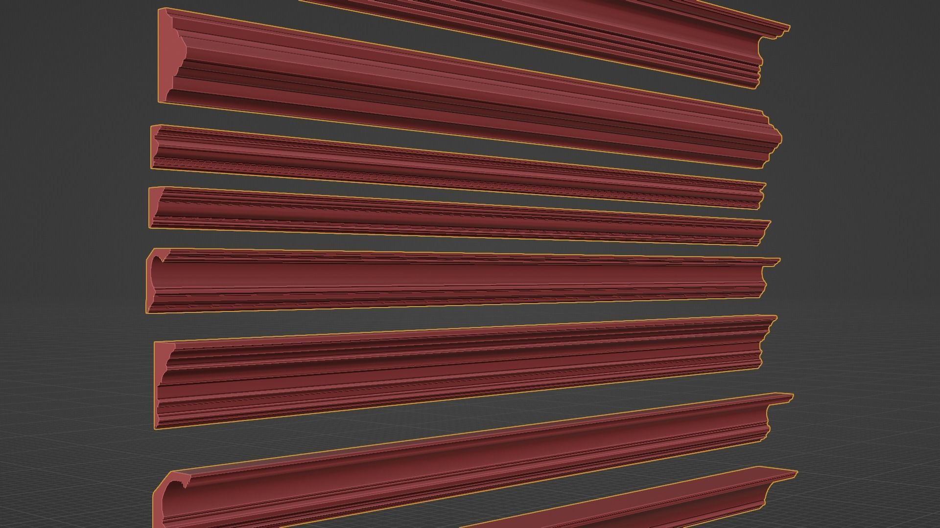 Molding Corniche 3D model 3D model | CGTrader