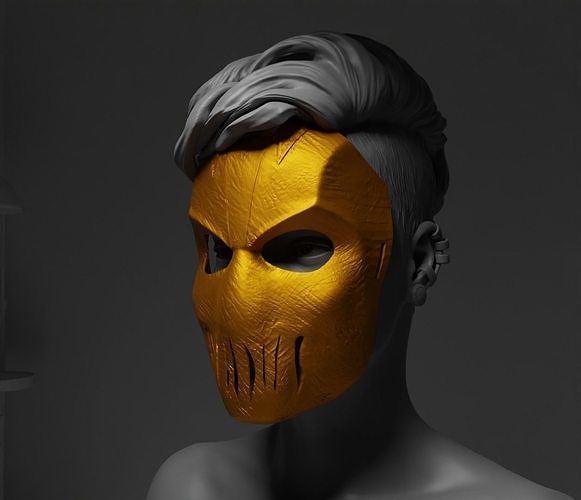DC Comics Cosplay Face Mask 3D model 3D printable | CGTrader