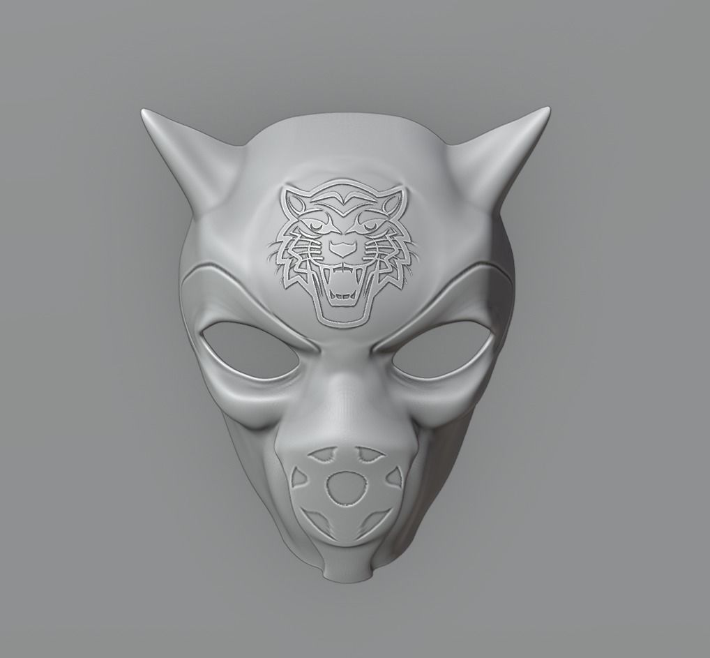 Tiger Concept Face Cosplay Mask 3D model 3D printable | CGTrader
