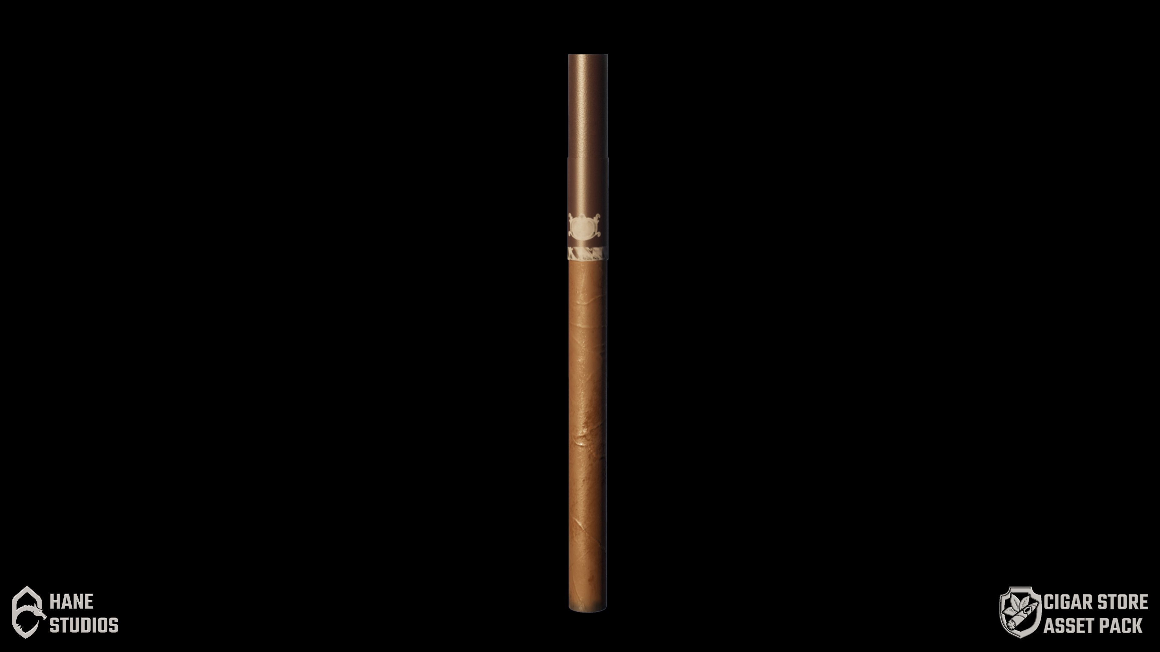 3D model Captain Black Cigar - Classic VR / AR / low-poly | CGTrader