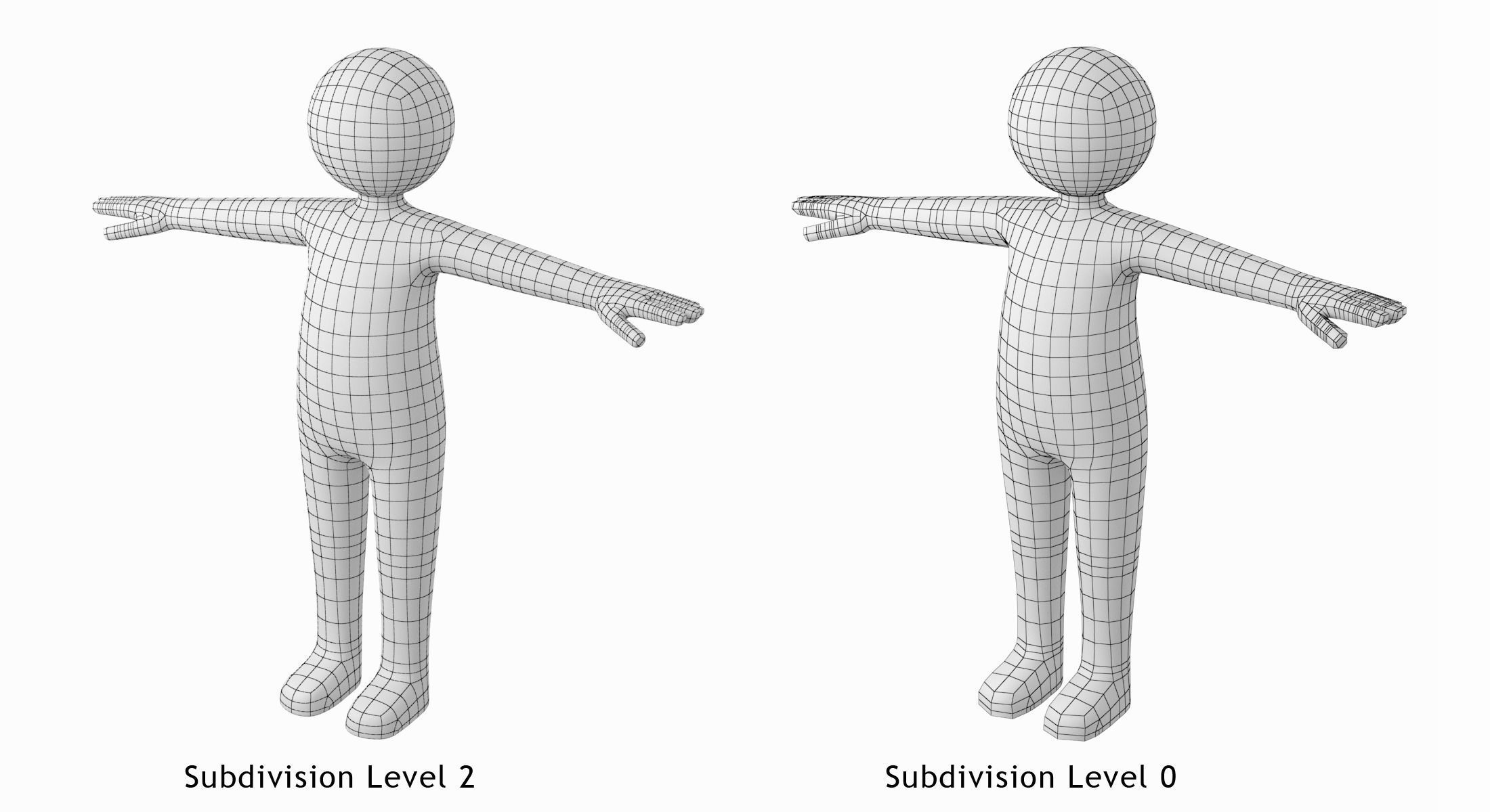 3D model Stickman in T-Pose VR / AR / low-poly | CGTrader