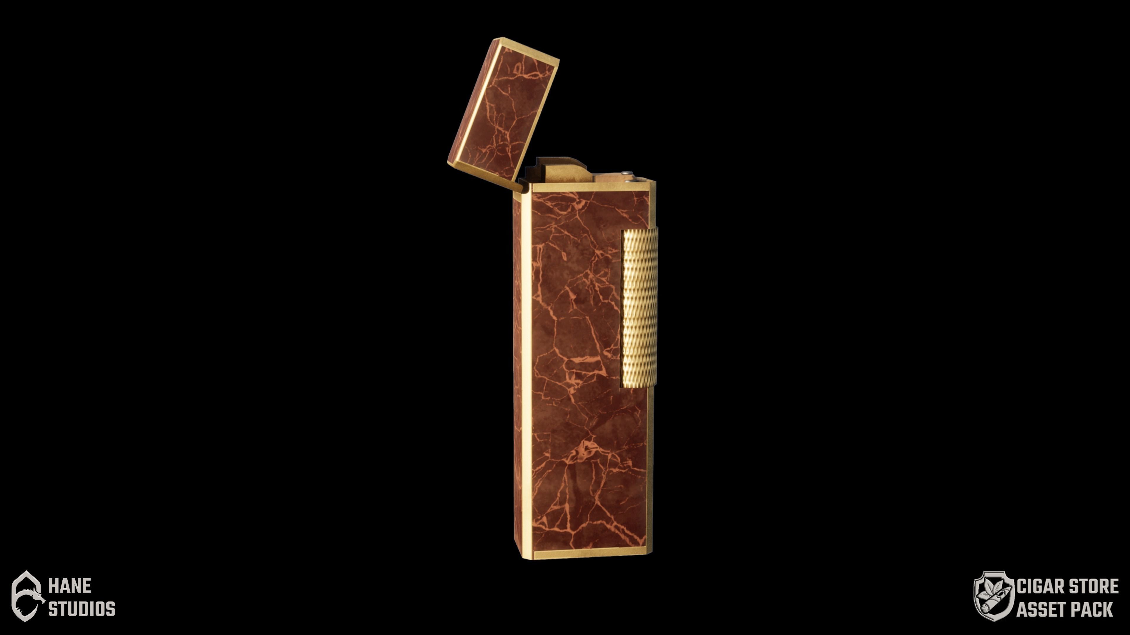 3D model Vintage Lighter 3 - Zippo Type - Classic VR / AR / low-poly ...