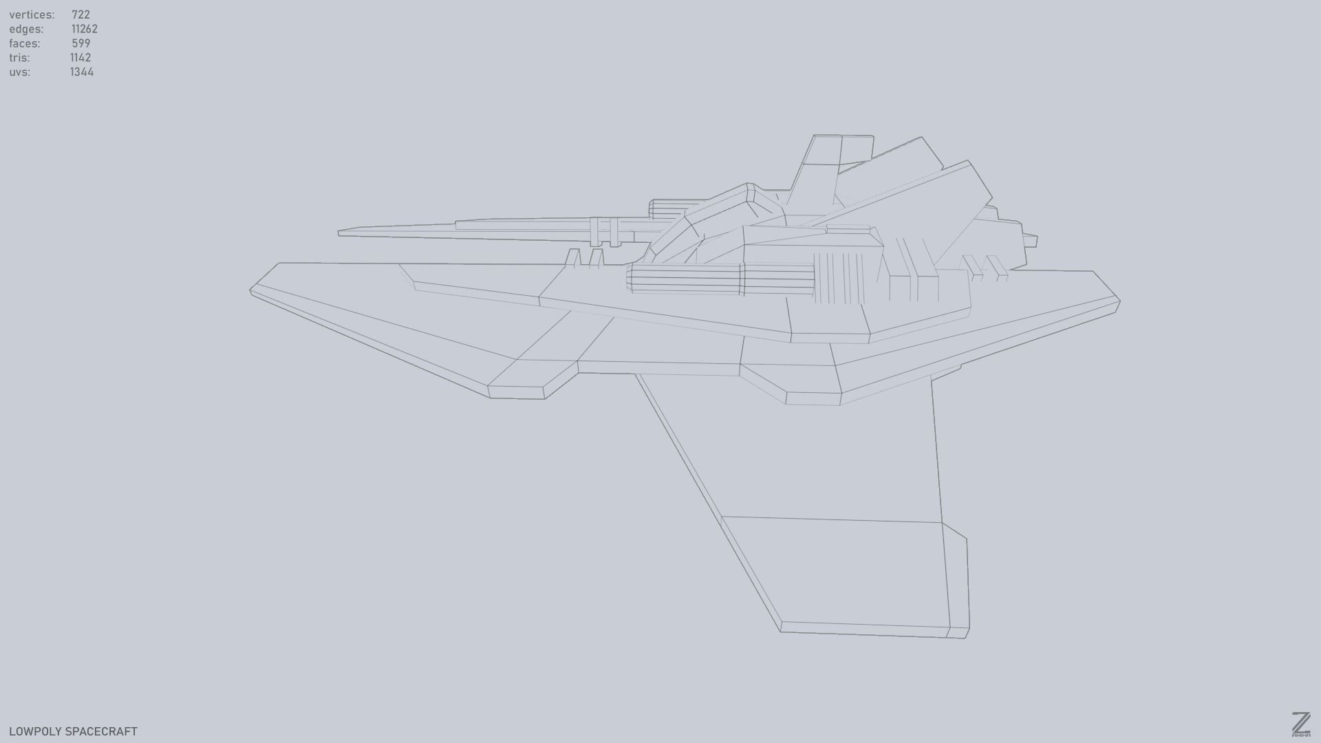 3D model Low poly spacecraft VR / AR / low-poly | CGTrader