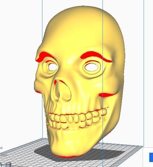 mascara misfits fiend mask crimson ghost 3D model 3D printable | CGTrader