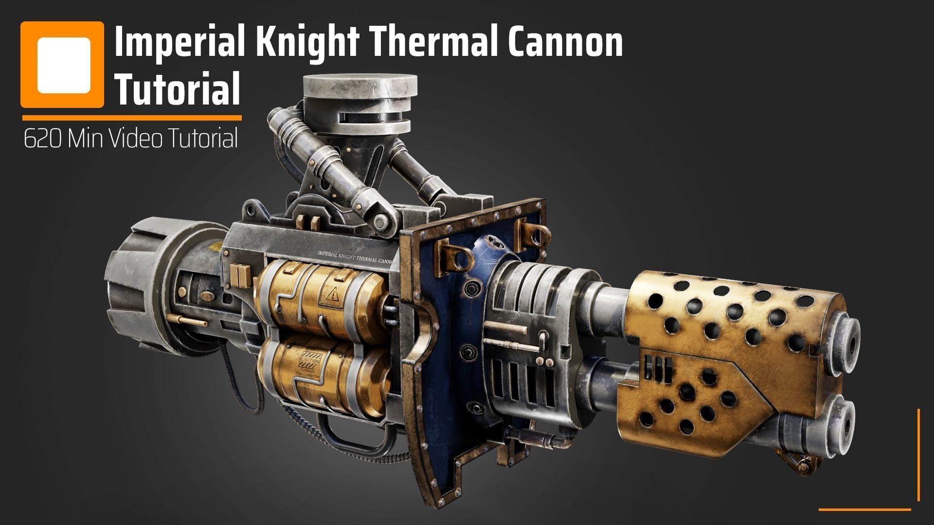 3D model Imperial Knight Thermal Cannon VR / AR / low-poly | CGTrader