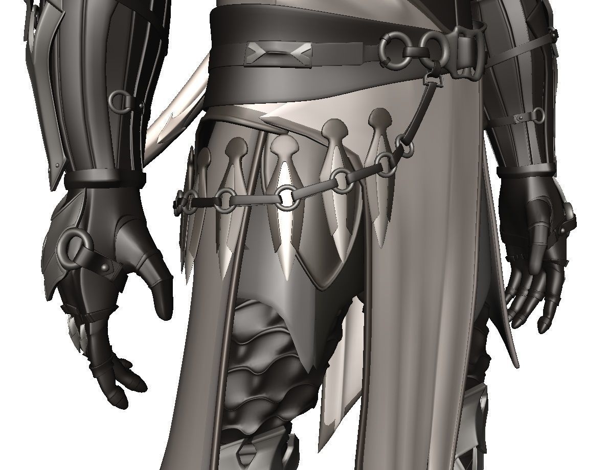 Man Assassin Fighter 3D model | CGTrader