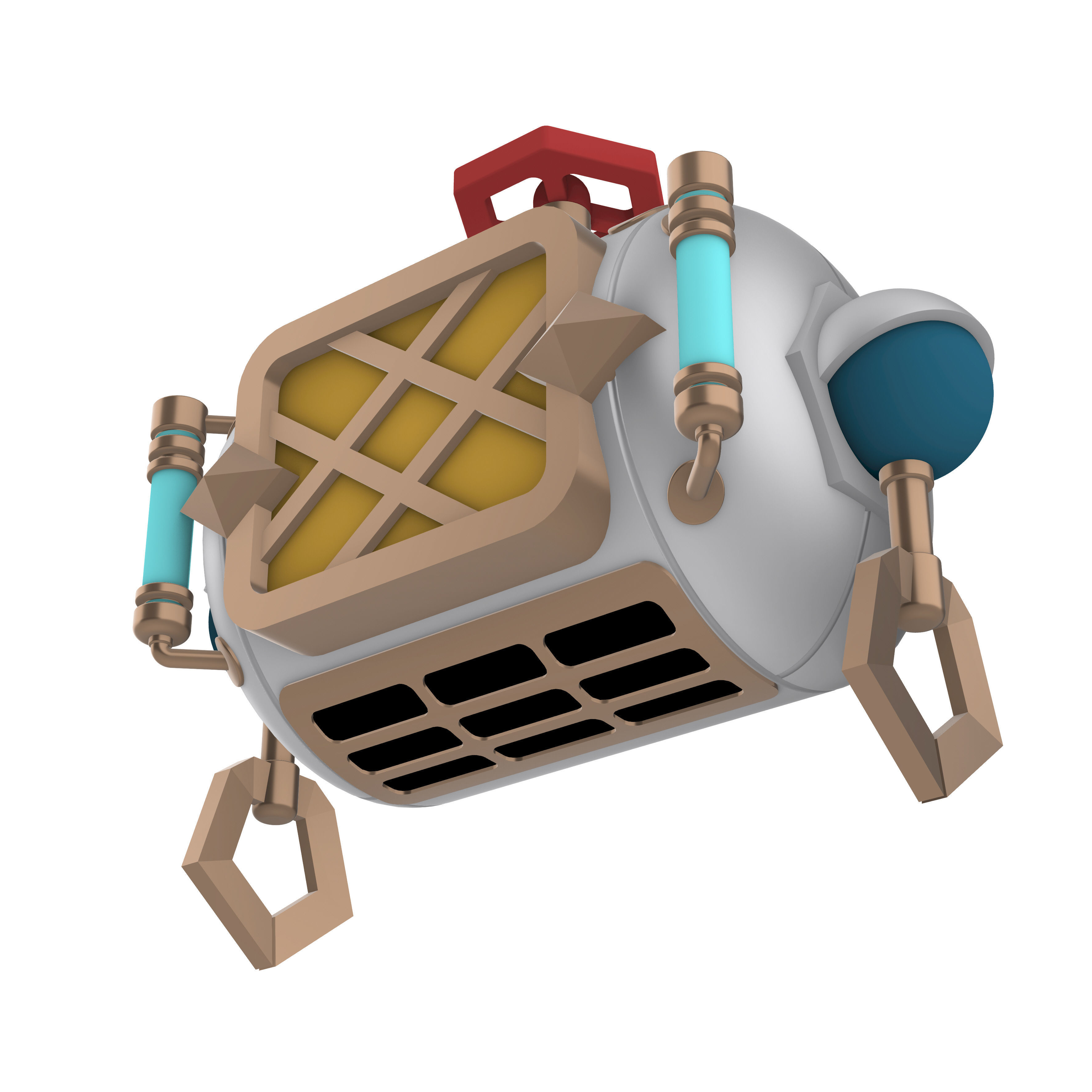 Freminet Diving Backpack from Genshin Impact Cosplay 3D model 3D ...