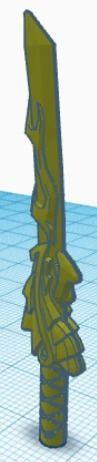 NINJAGO sword of fire official Lego size 3D model 3D printable | CGTrader