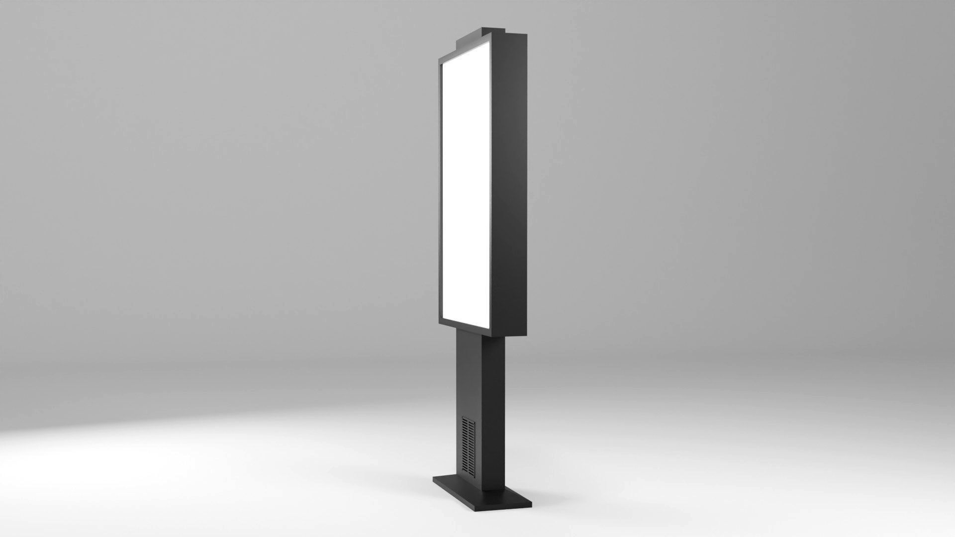 3D model Advertising Display Digital Billboard 3D Model VR / AR / low ...