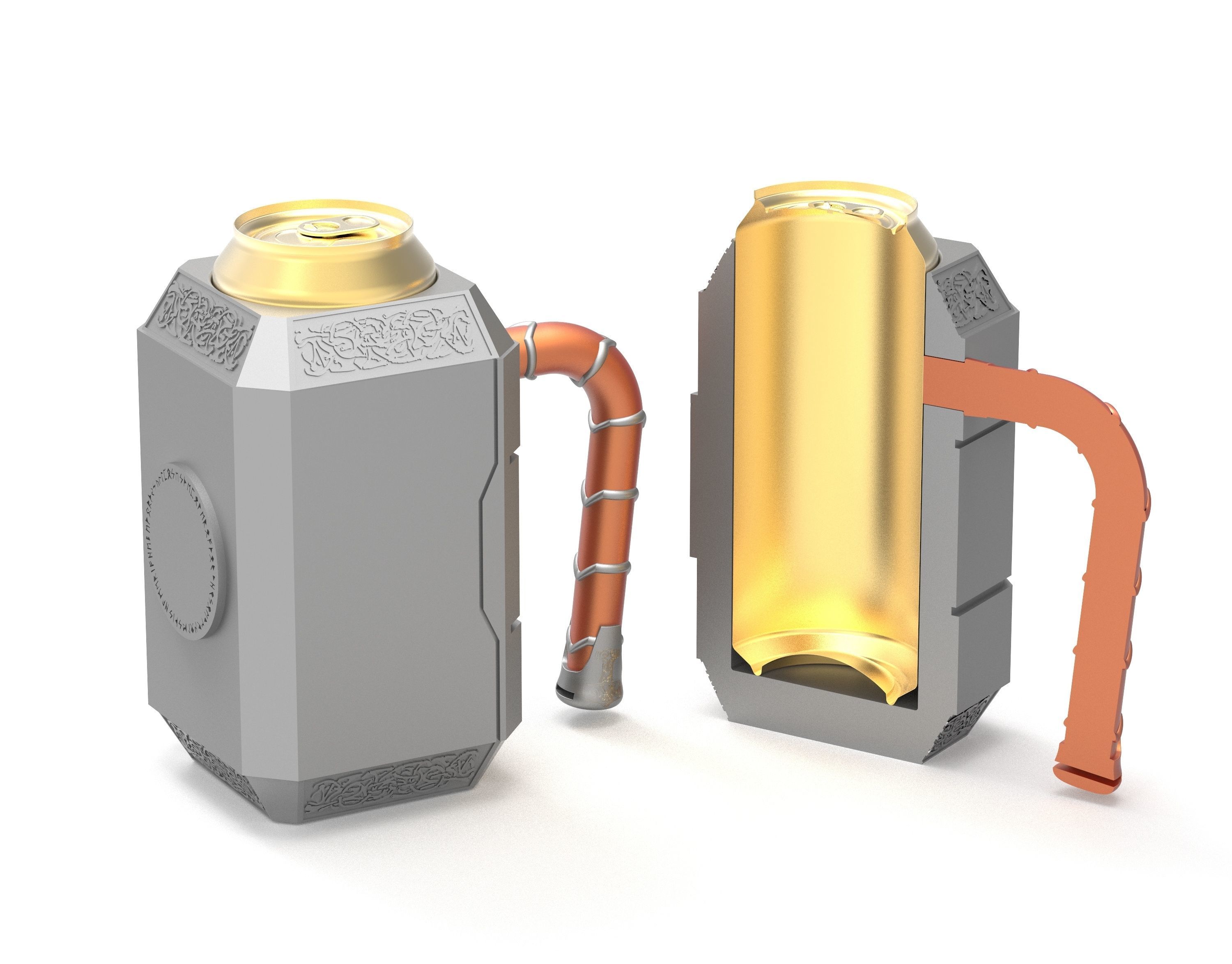 Thor can beer holder 3D model 3D printable | CGTrader
