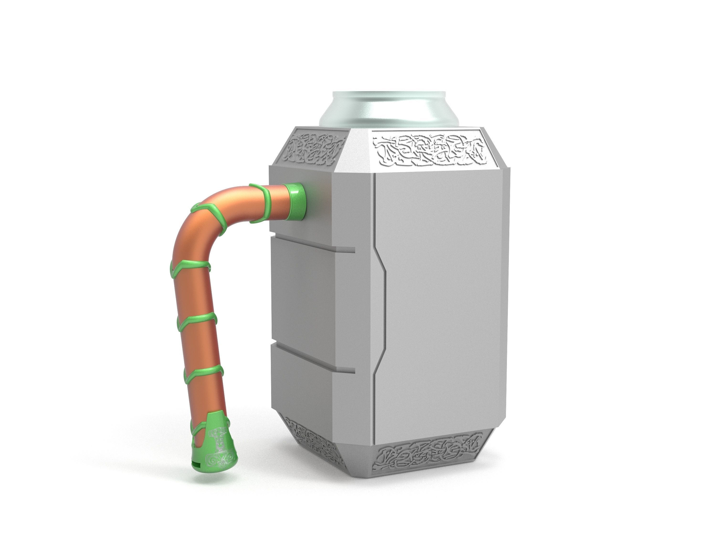 Thor can beer holder 3D model 3D printable | CGTrader