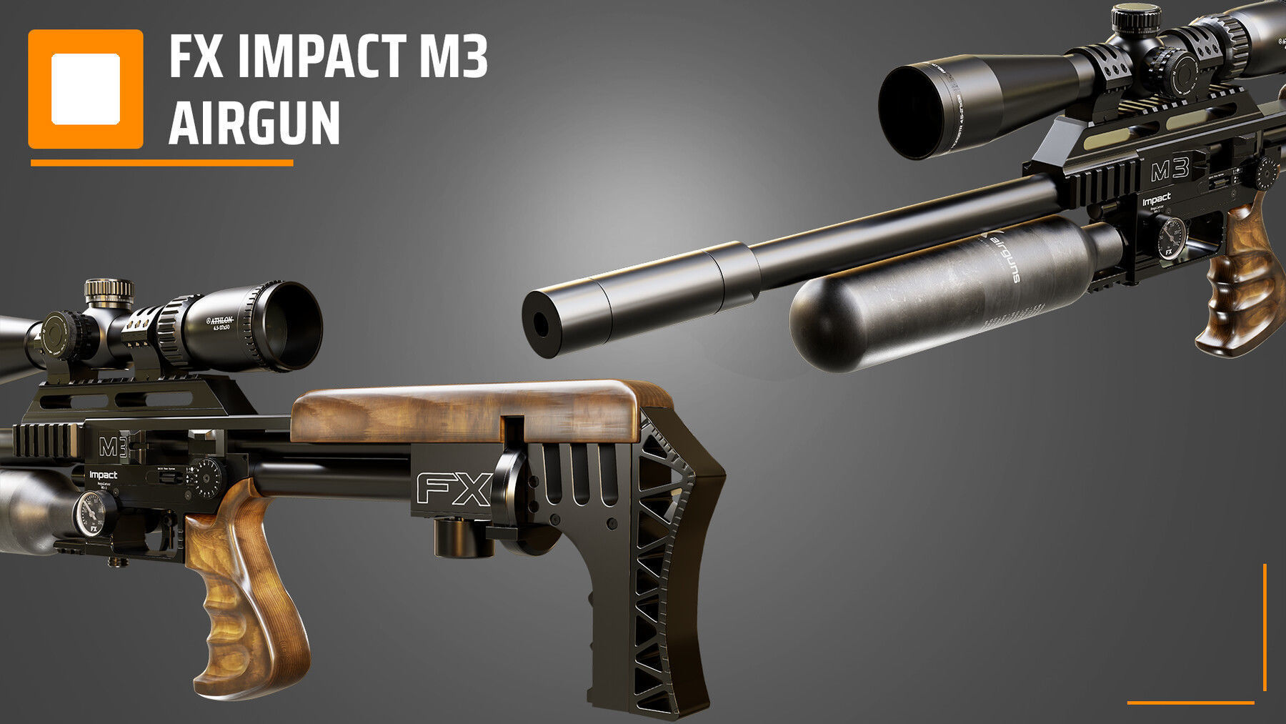 FX Impact M3 Airgun 3D model | CGTrader
