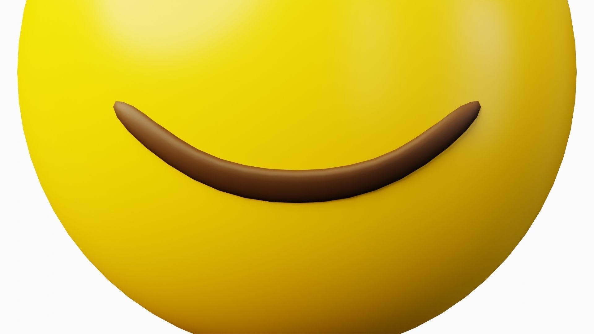 Smile Angelic Halo yellow ball Emoji or Smiley 3D model | CGTrader