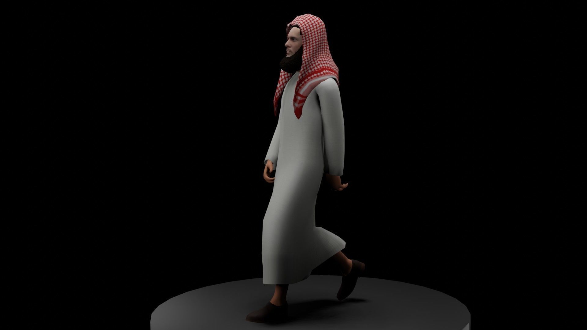 3D model Arab Man VR / AR / low-poly | CGTrader