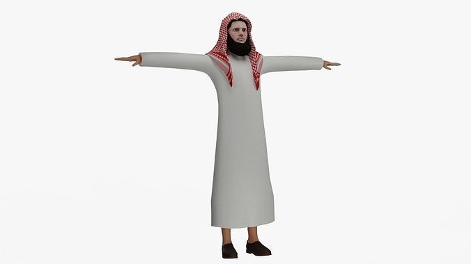 3D model Arab Man VR / AR / low-poly | CGTrader