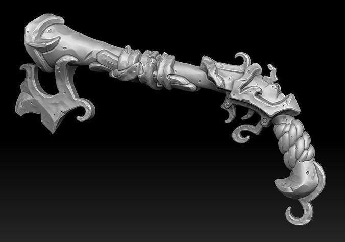 Pirate musket 3d print 3D model 3D printable | CGTrader