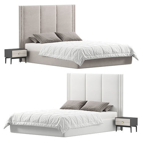 Bed WELLS by cazarina 3D model | CGTrader