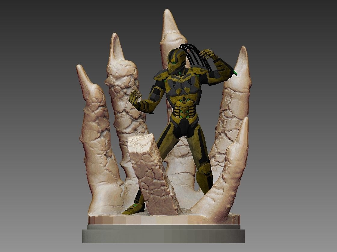 Cyrax from Mortal Kombat 9 3D model 3D printable | CGTrader