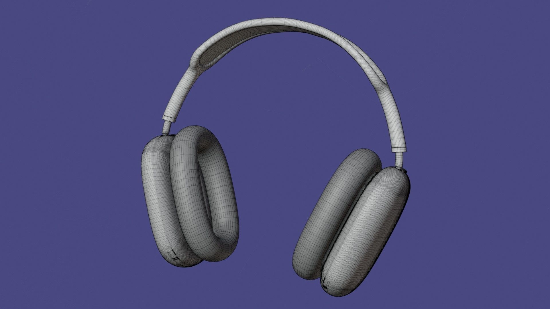 3D model Headphones Apple AirPods Max space gray VR / AR / low-poly ...
