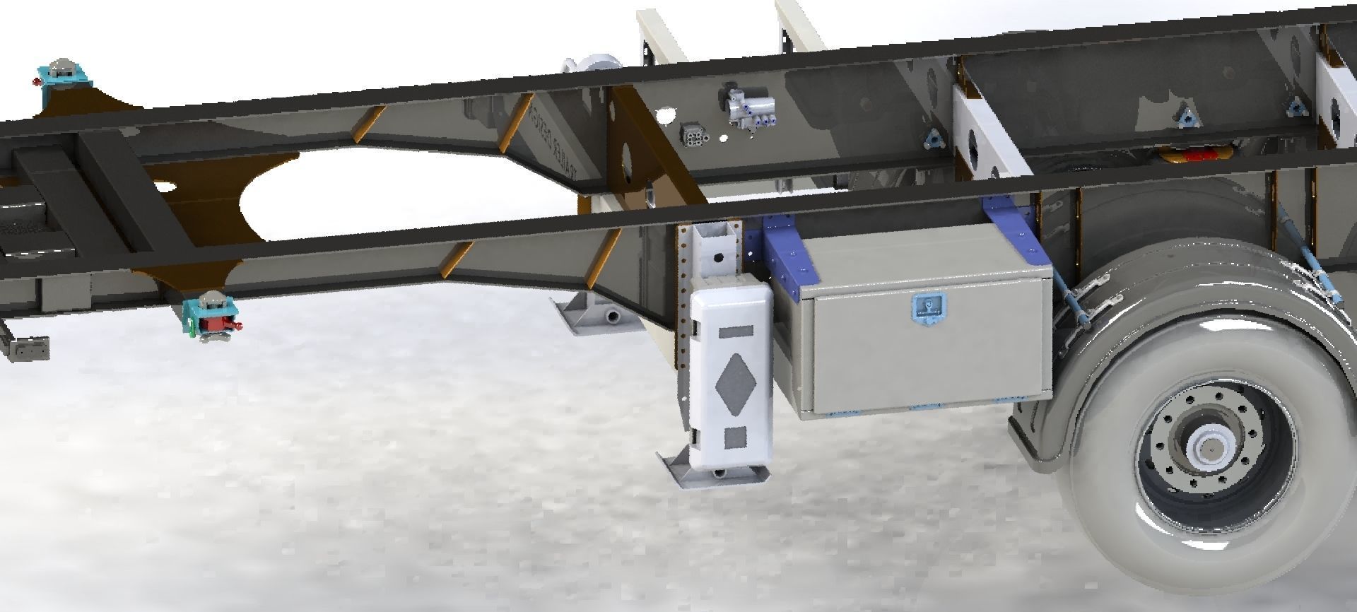 20ft ADR and ISO Container Trailer 3D model | CGTrader