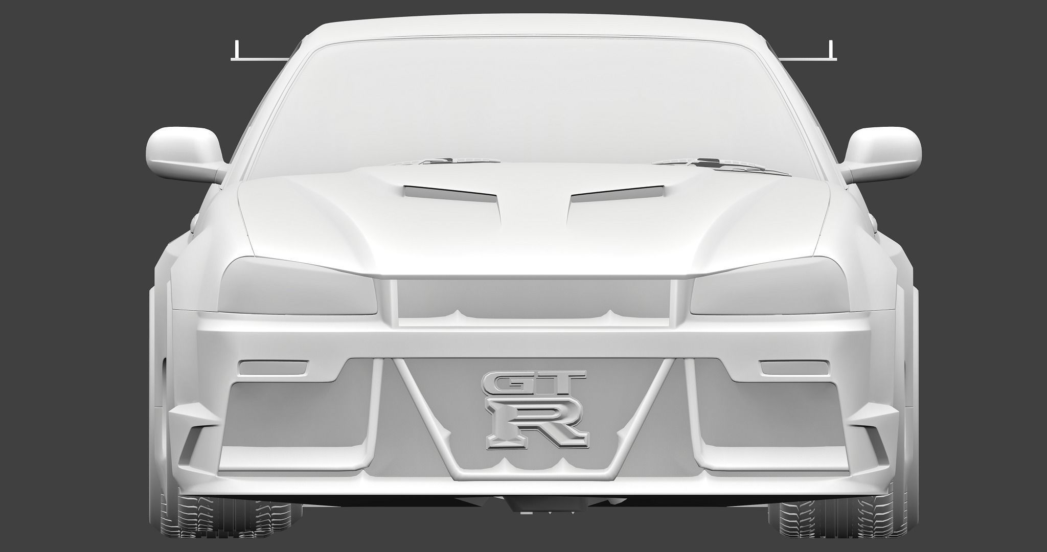 3D model Nissan GT-R R34 Concept GT-R R36 Widebody VR / AR / low-poly ...