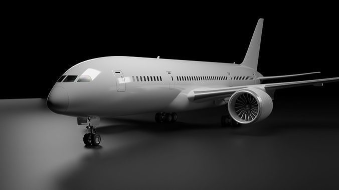 Boeing 787-8 airplane plane aircraft 3D model | CGTrader