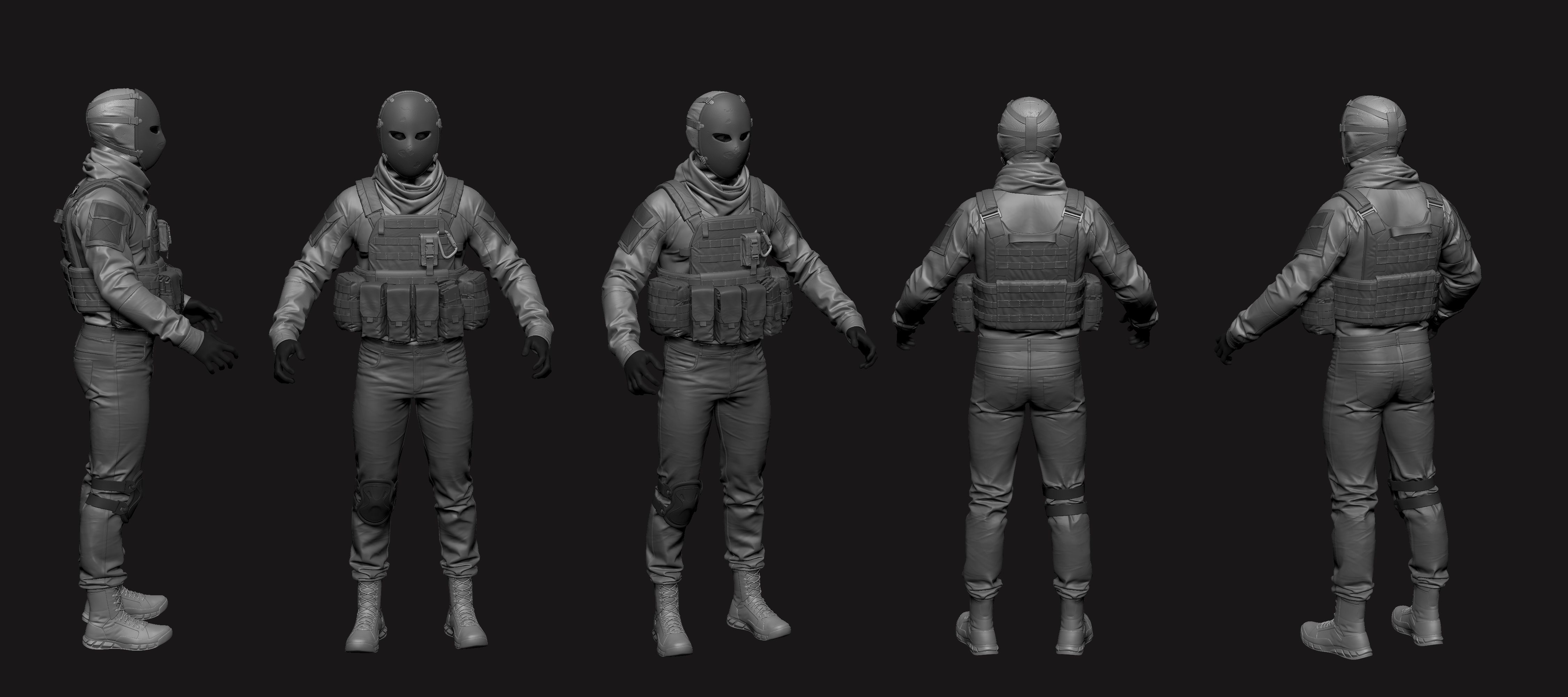3D model Special forces VR / AR / low-poly | CGTrader