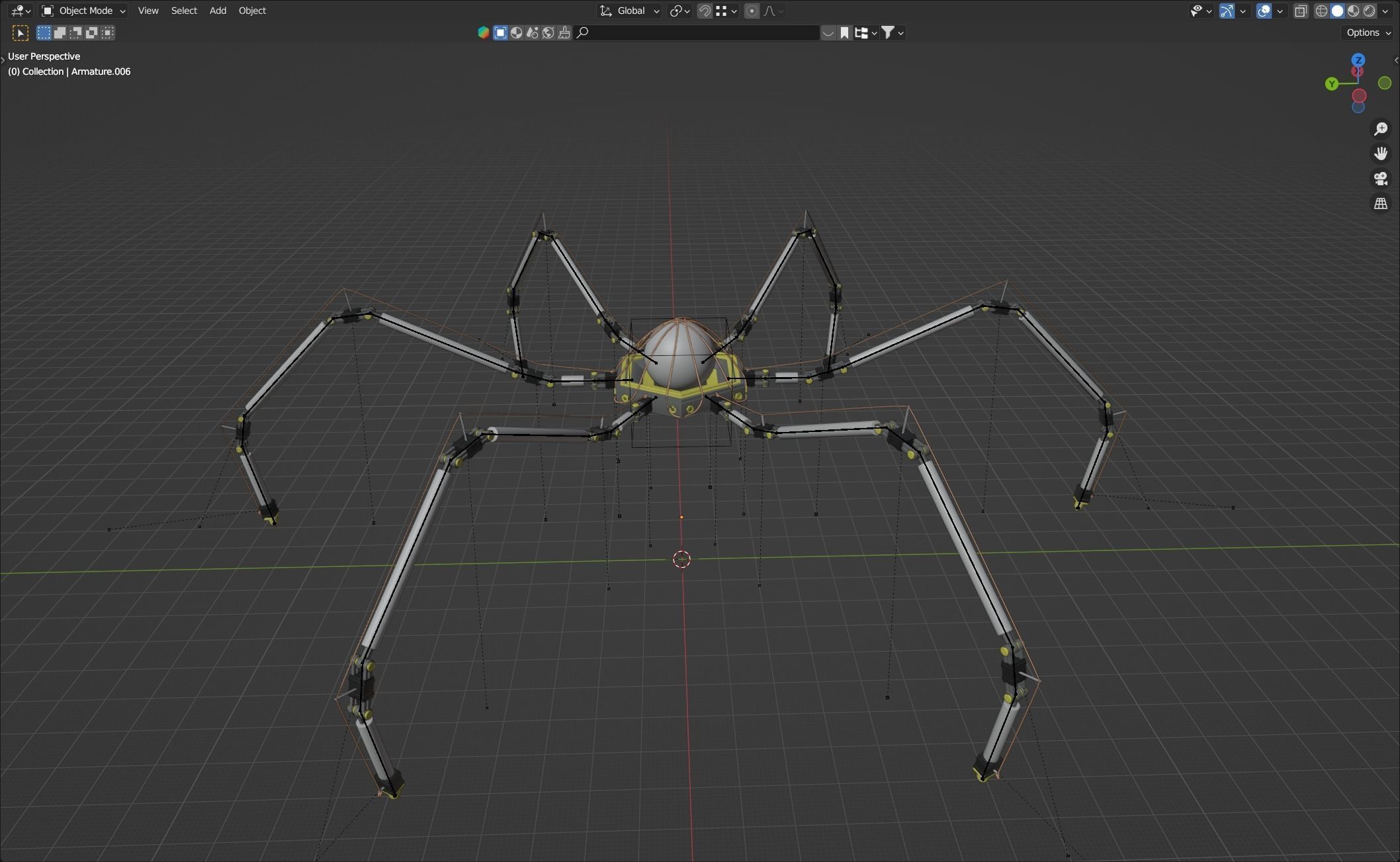 Mechanical spyder-robot 3D model rigged | CGTrader