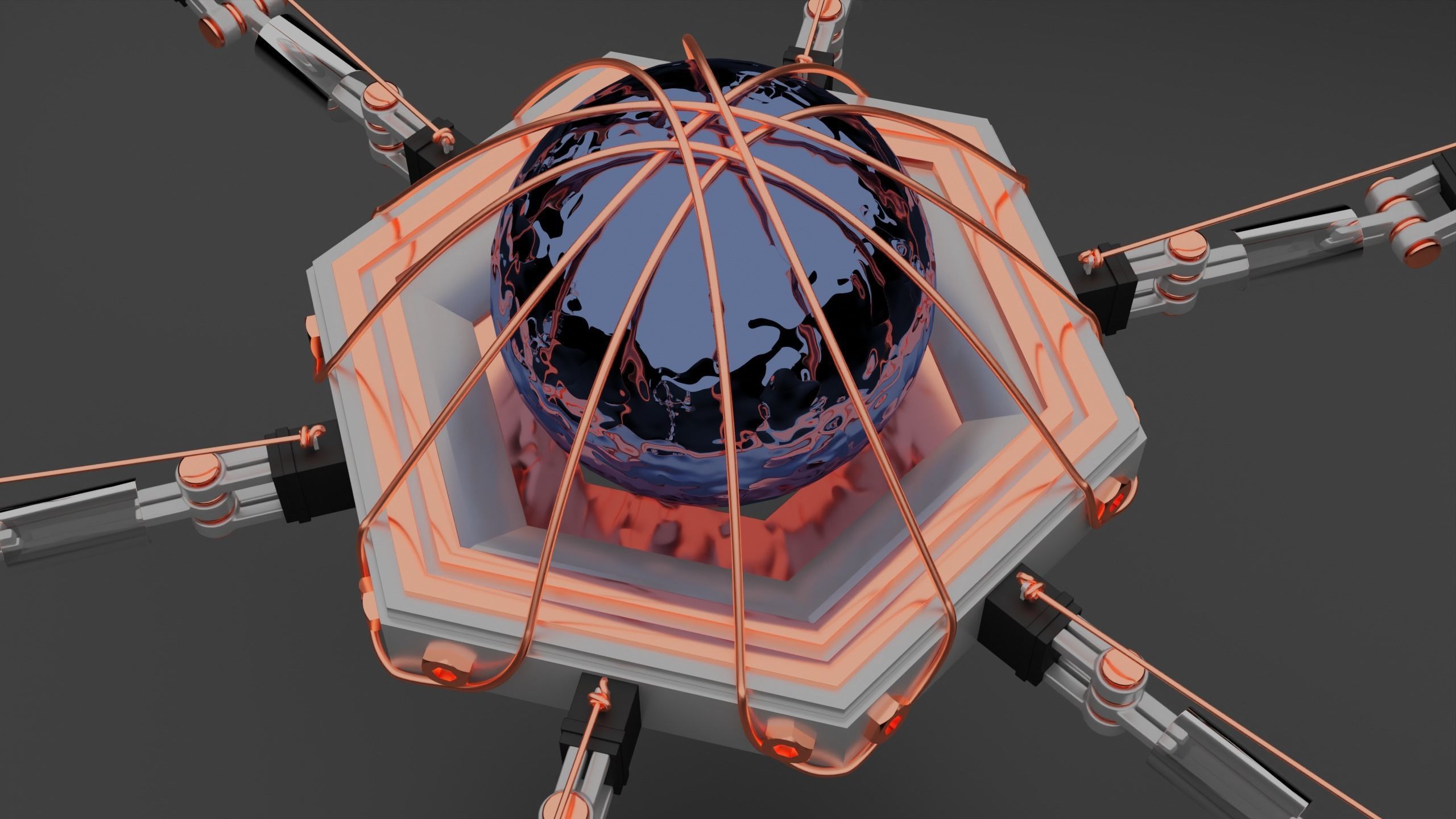 Mechanical spyder-robot 3D model rigged | CGTrader