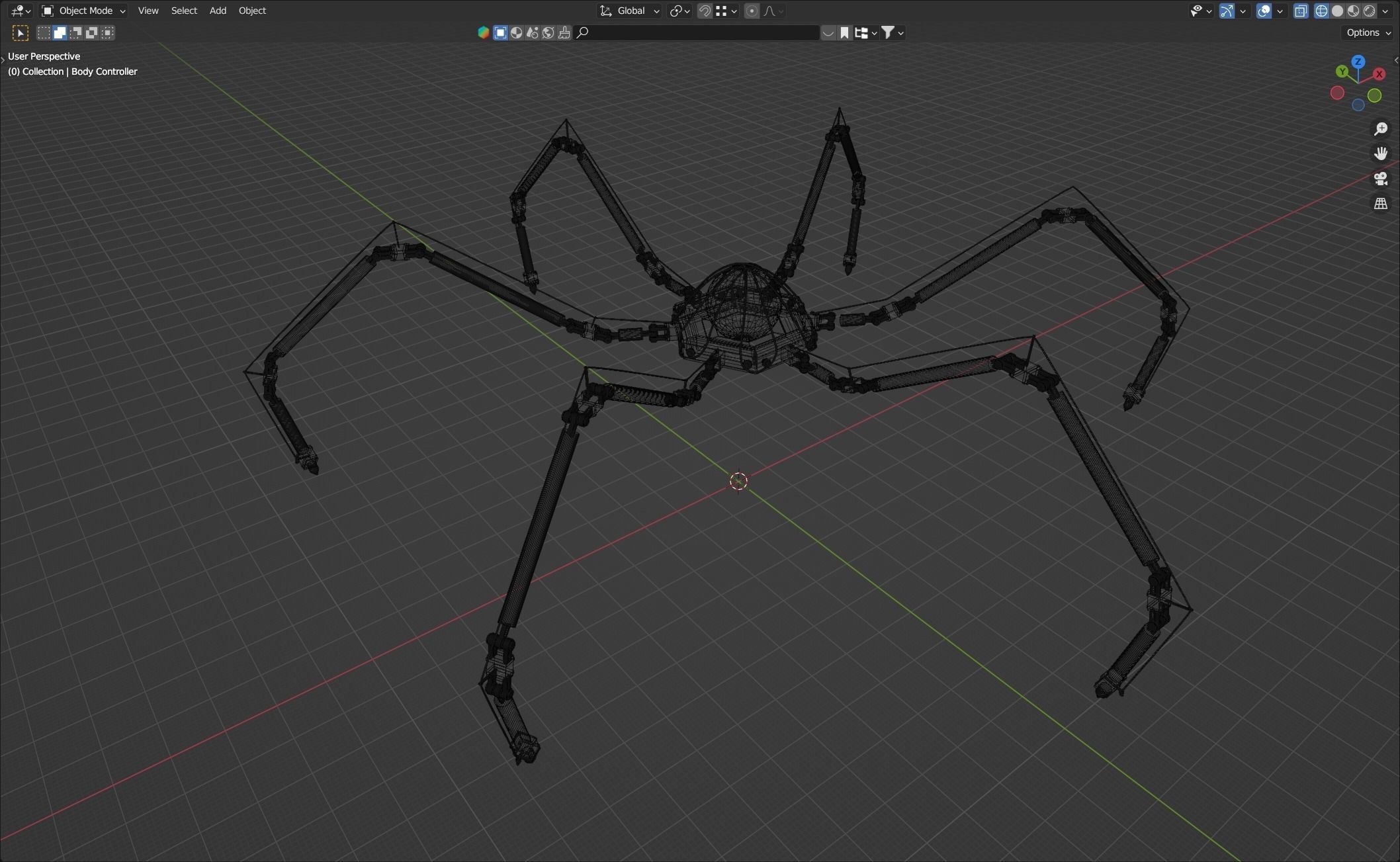 Mechanical spyder-robot 3D model rigged | CGTrader