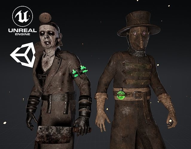 Horror Doctors 3D Model Collection VR / AR / low-poly | CGTrader