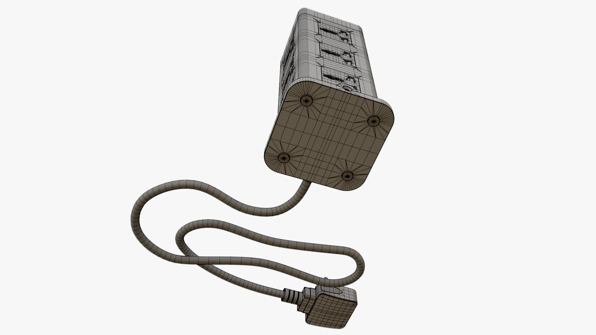 12-Way Tower Extension Lead 3D model | CGTrader