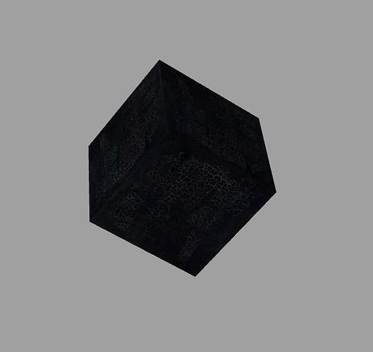 3D model black cube VR / AR / low-poly | CGTrader
