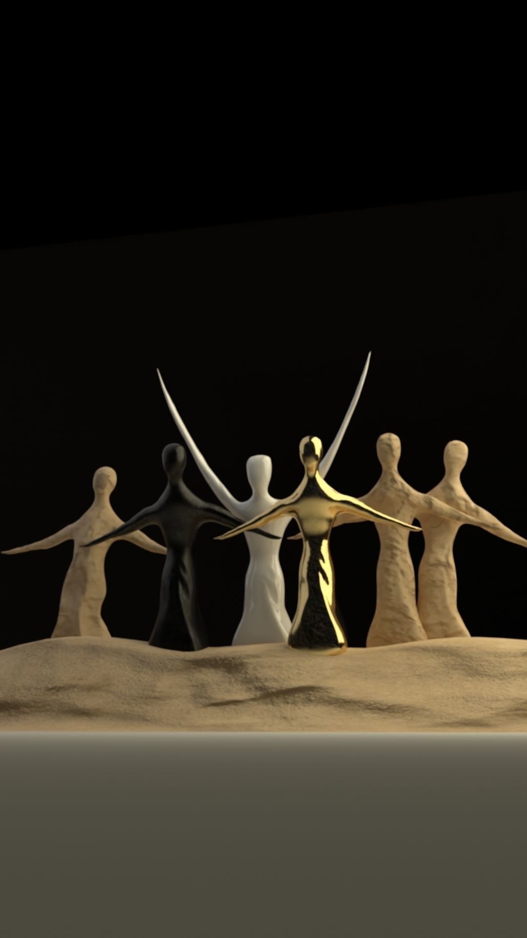 AFRICAN SCULPTURES STATUE - 6 3D model | CGTrader