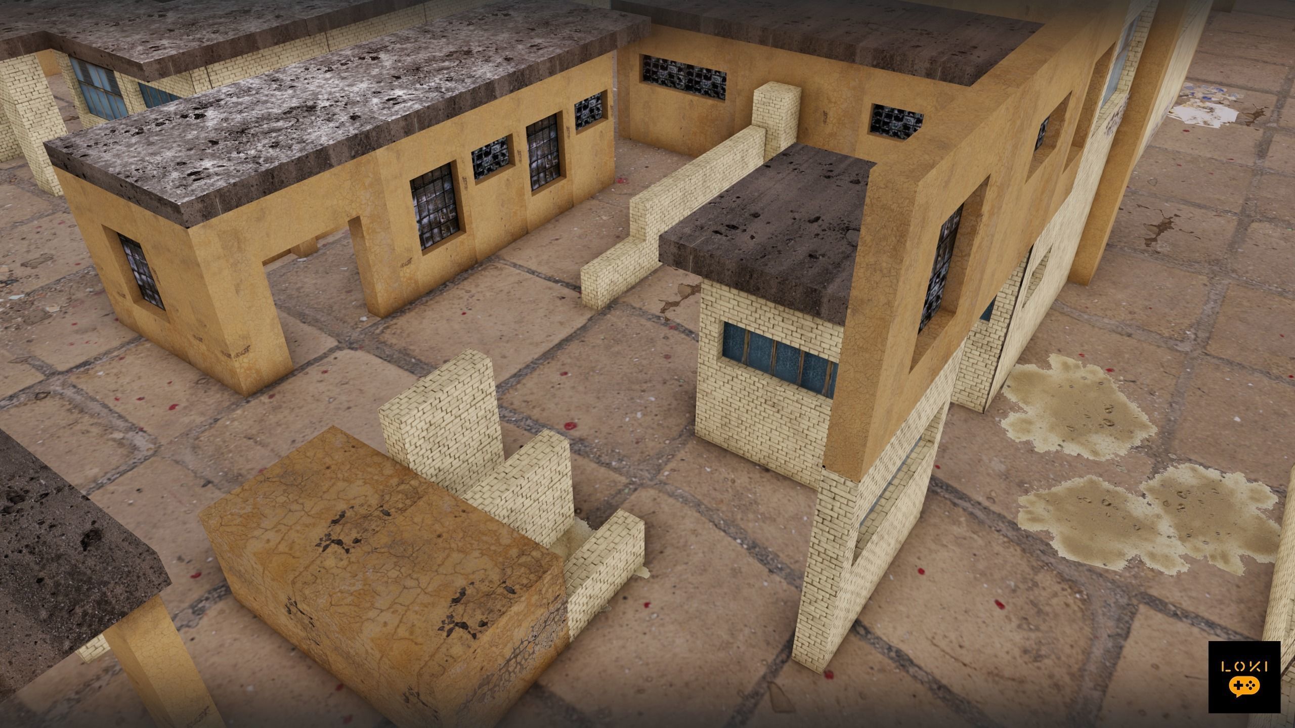 Abandoned Dust Factory Game Map for FPS Game 3D model | CGTrader