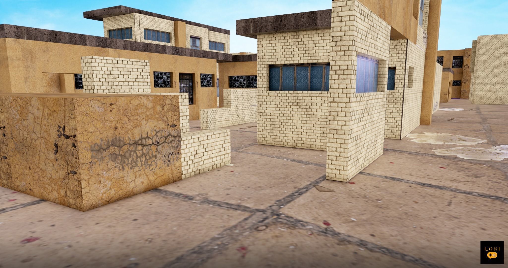 Abandoned Dust Factory Game Map for FPS Game 3D model | CGTrader