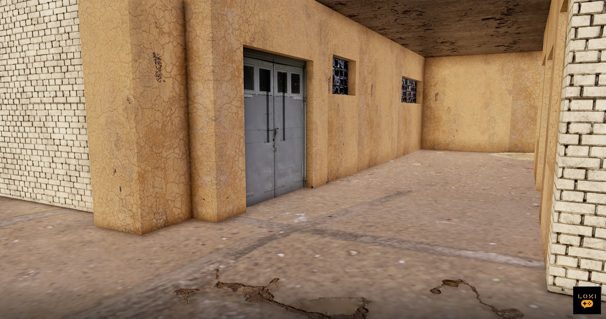 Abandoned Dust Factory Game Map for FPS Game 3D model | CGTrader