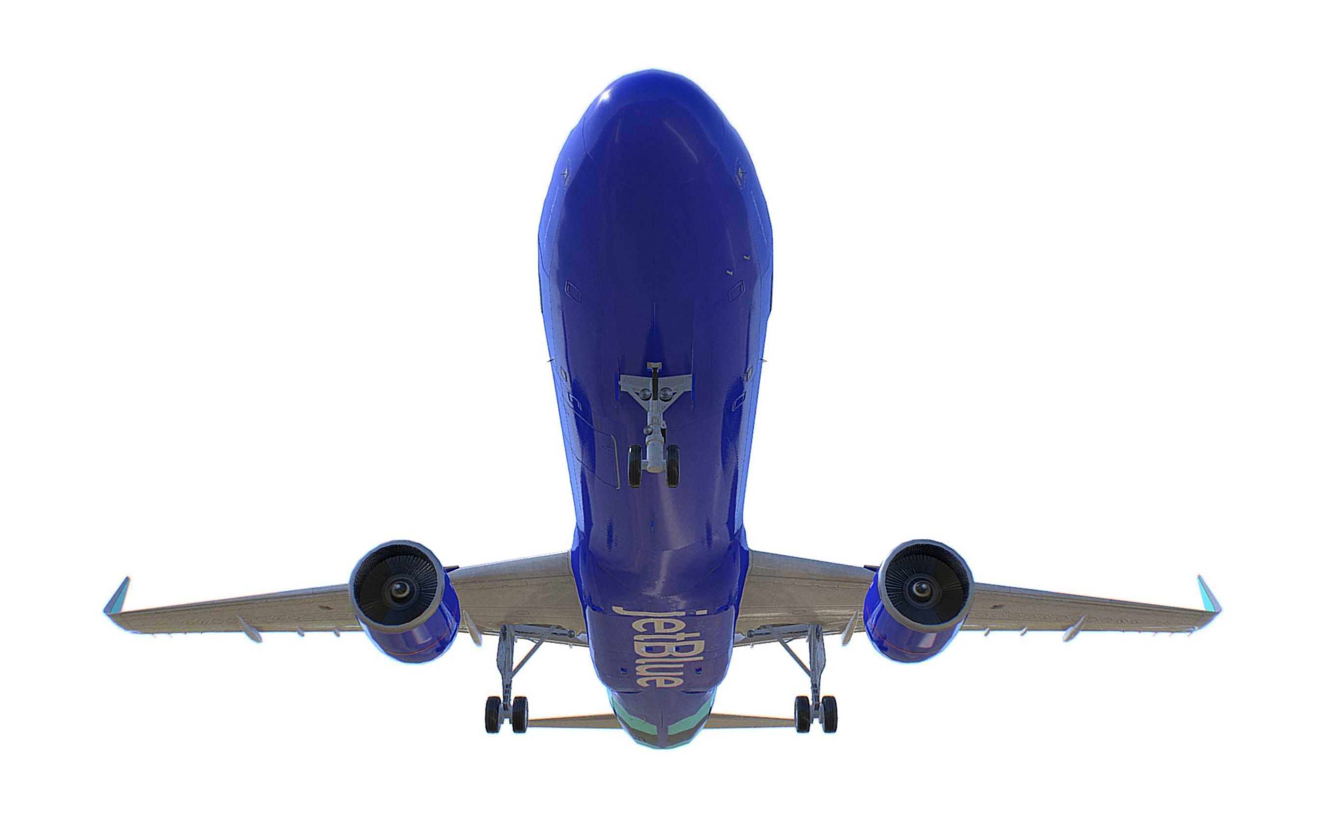 3D model Airbus A321neo jetBlue Airways New Livery VR / AR / low-poly ...