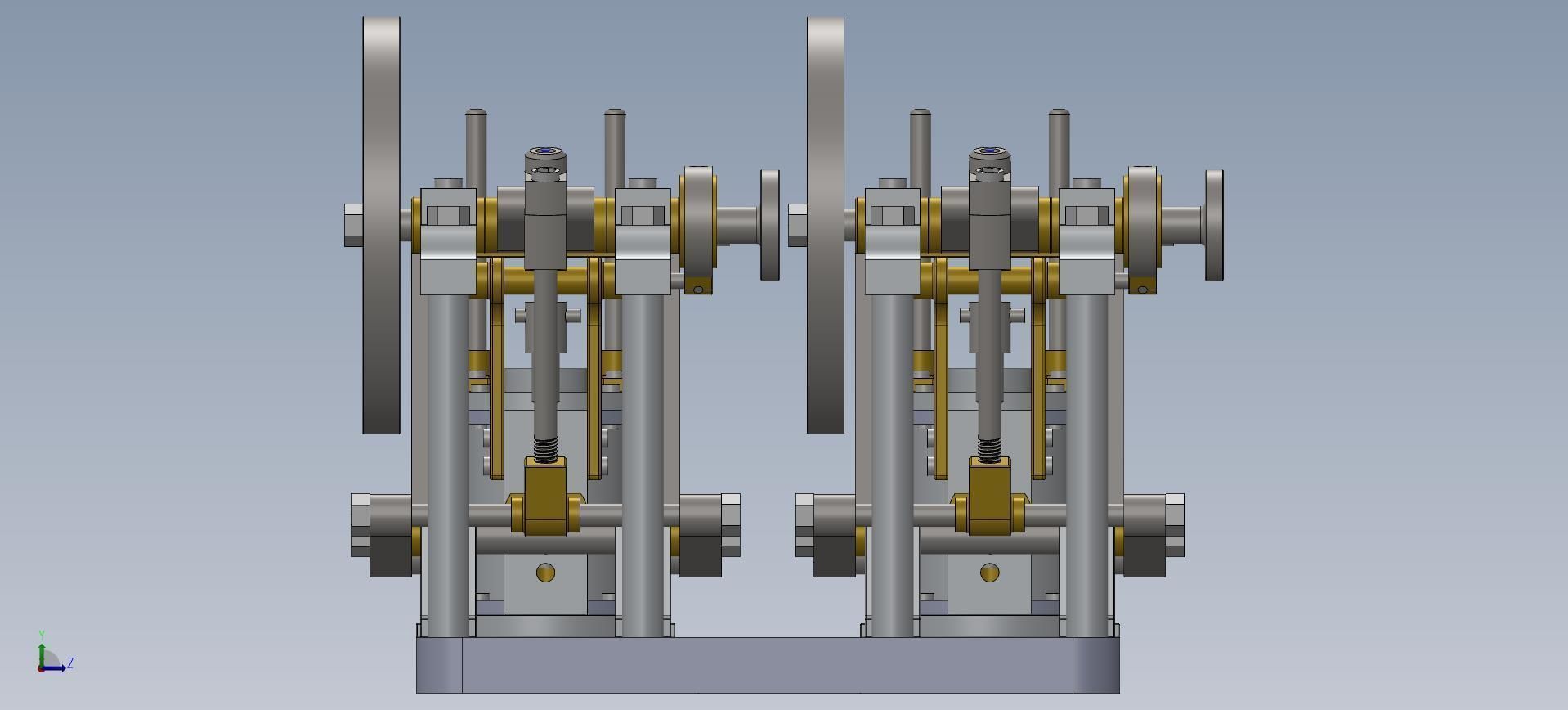 A TWIN CYLINDER SIDE BEAM STEAM ENGINE 3D model | CGTrader