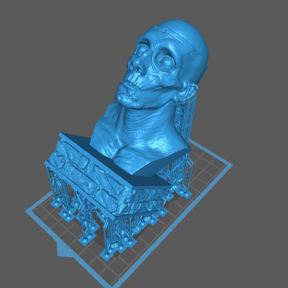 Monster Bust Metal Head Jordu Schell 3D model 3D printable | CGTrader