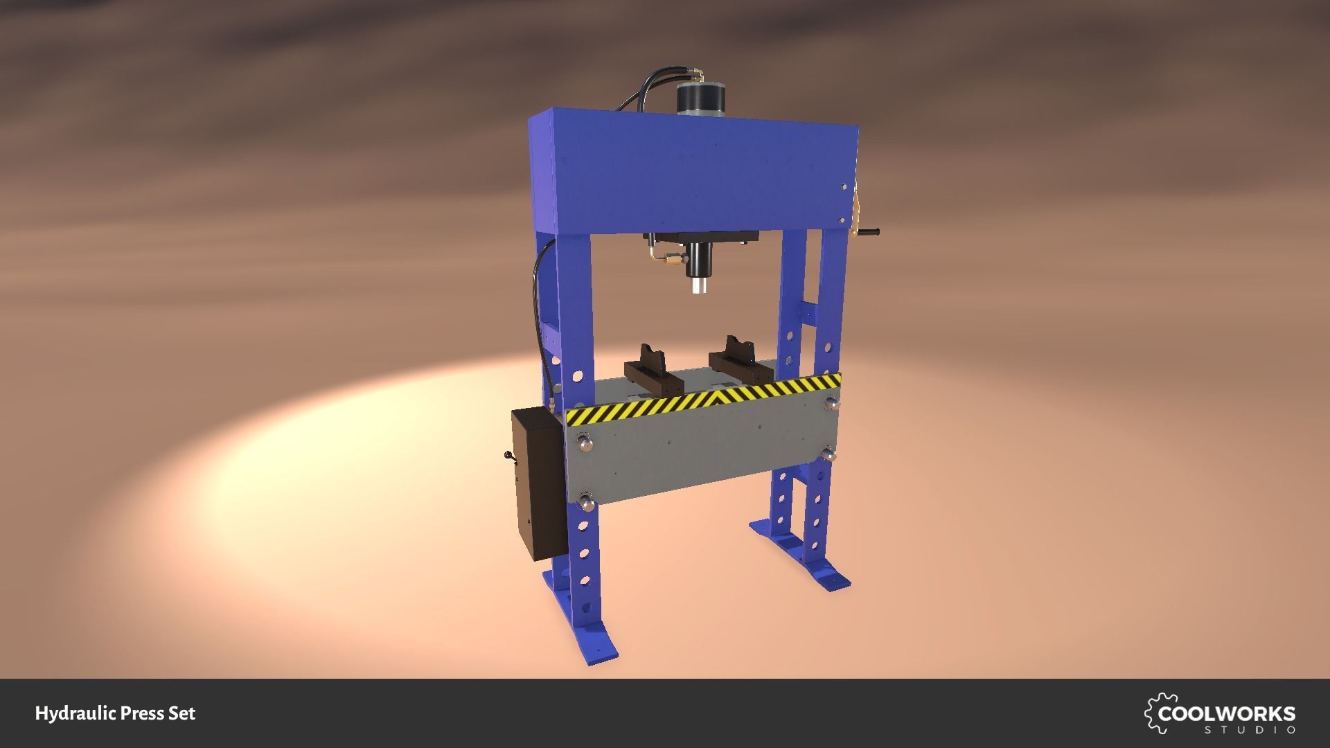 3D model Hydraulic Press Set VR / AR / low-poly | CGTrader
