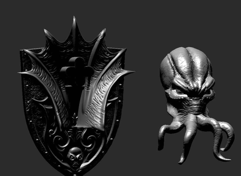 MIND FLAYER-BALDUR GATE 3-MIND FLAYER STATUE-STL 3D model 3D printable ...