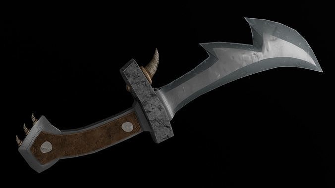 3D model Orc Dagger with Fangs VR / AR / low-poly | CGTrader